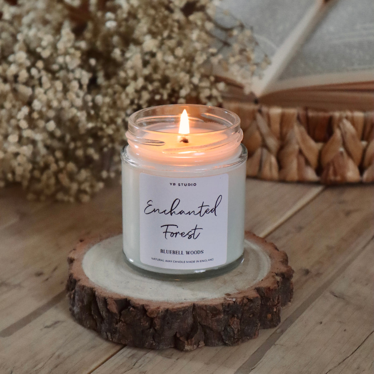 "Enchanted Forest" Candle | English Bluebell Woodland Scent for Book ...